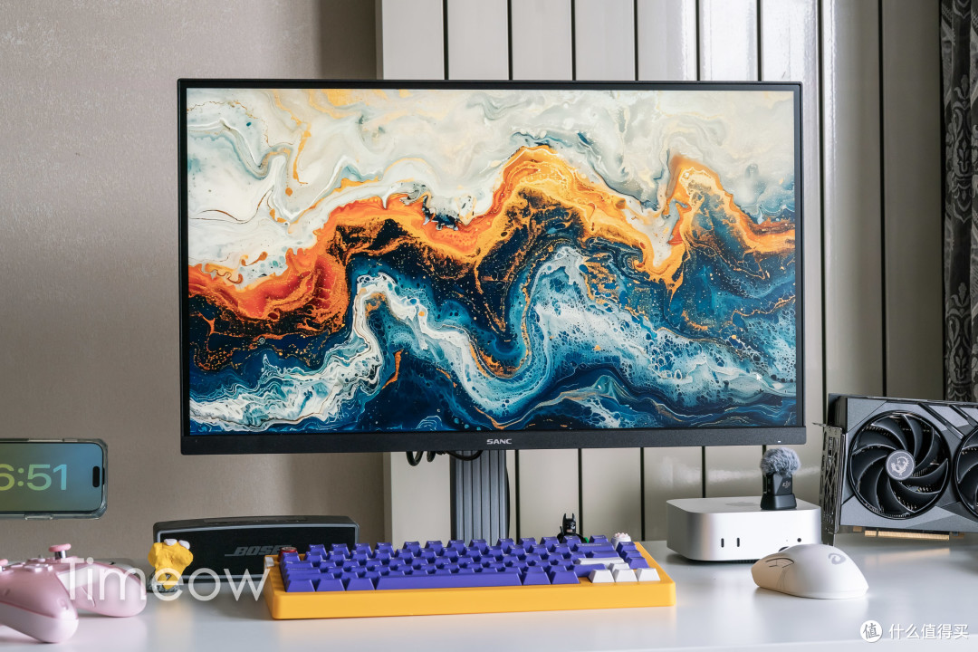 只要1000多？顶级电竞小钢炮——SANC盛色DM55显示器值不值得买？_显示器_什么值得买