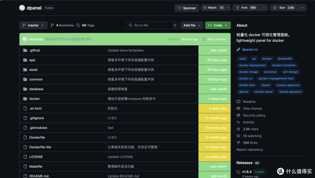 2.6k+star! 这个国产 Docker 面板让你用鼠标就能玩转容器部署！_网络存储_什么值得买