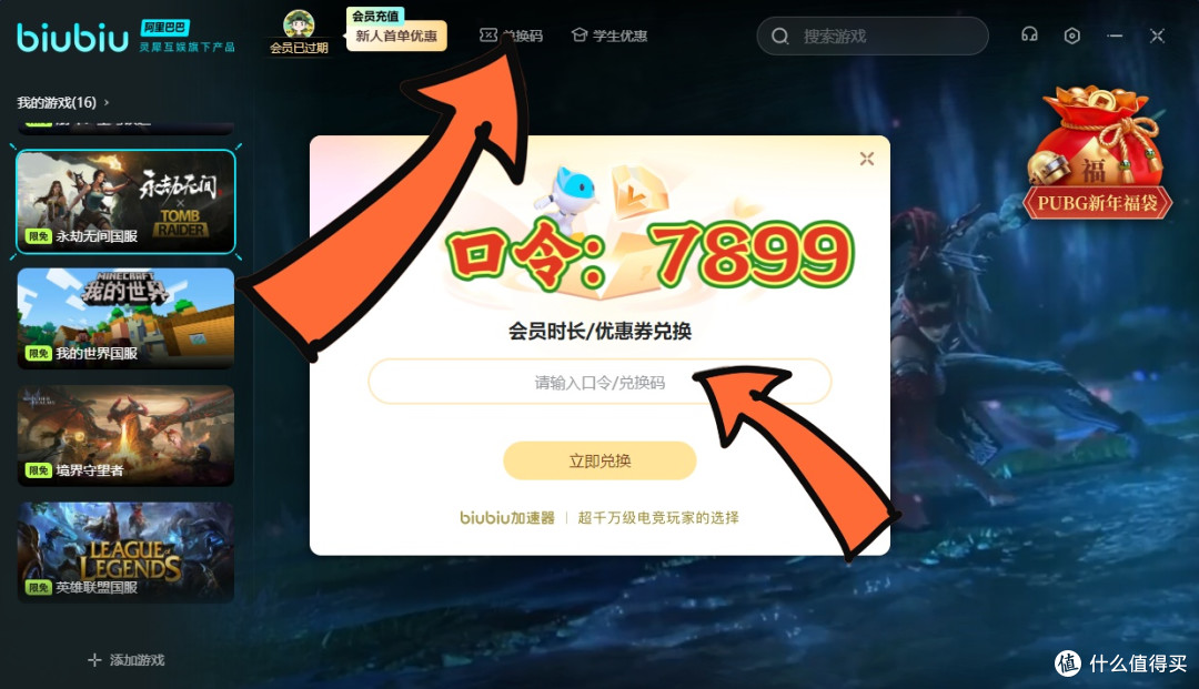 biubiu加速器口令码2025年最新CDKEY兑换码大全汇总_电脑游戏_什么值得买