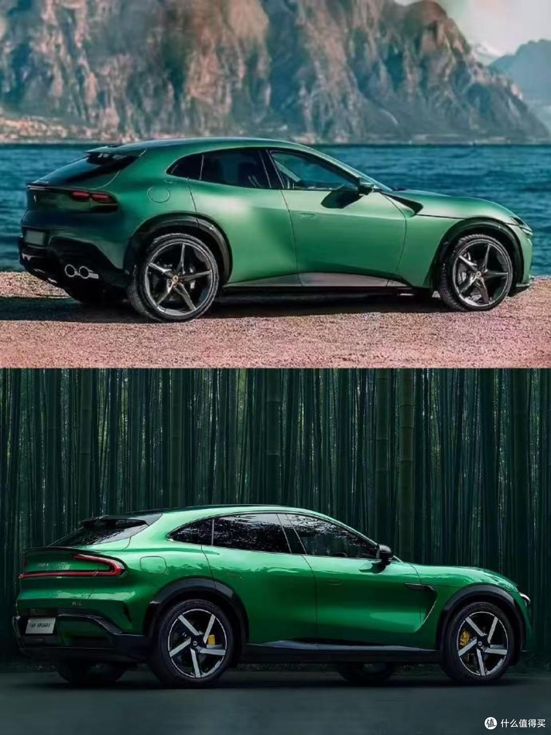 外型颜色都“撞脸”！法拉利疑发图暗讽小米YU7_新能源车_什么值得买