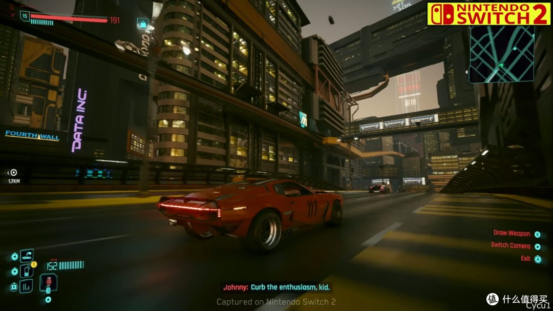 Switch2版《赛博朋克2077》多平台对比！逊于PS5和PC_主机游戏_什么值得买