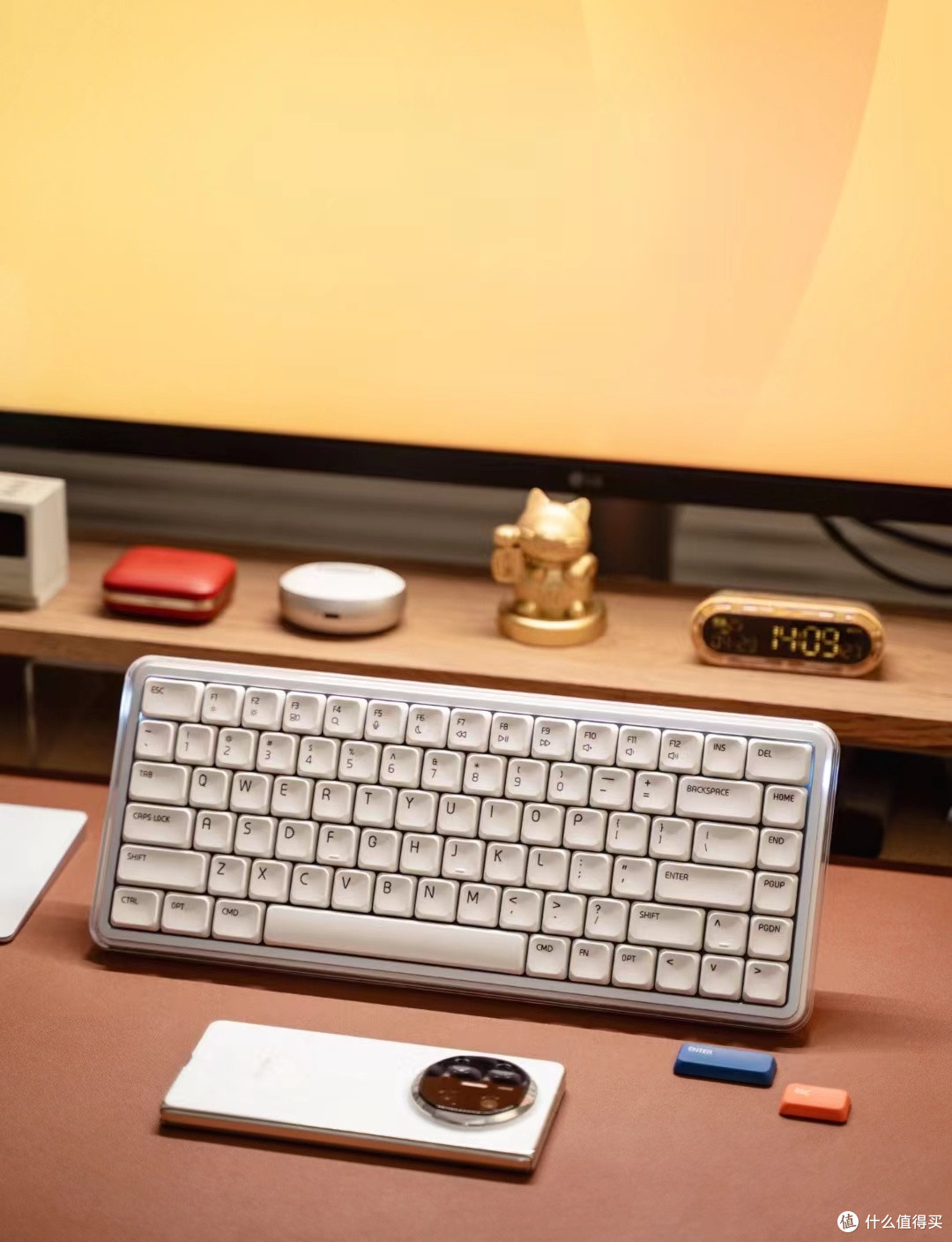 很适合Mac 用户的键盘：MelGeek O2 三模机械矮轴键盘_键盘_什么值得买