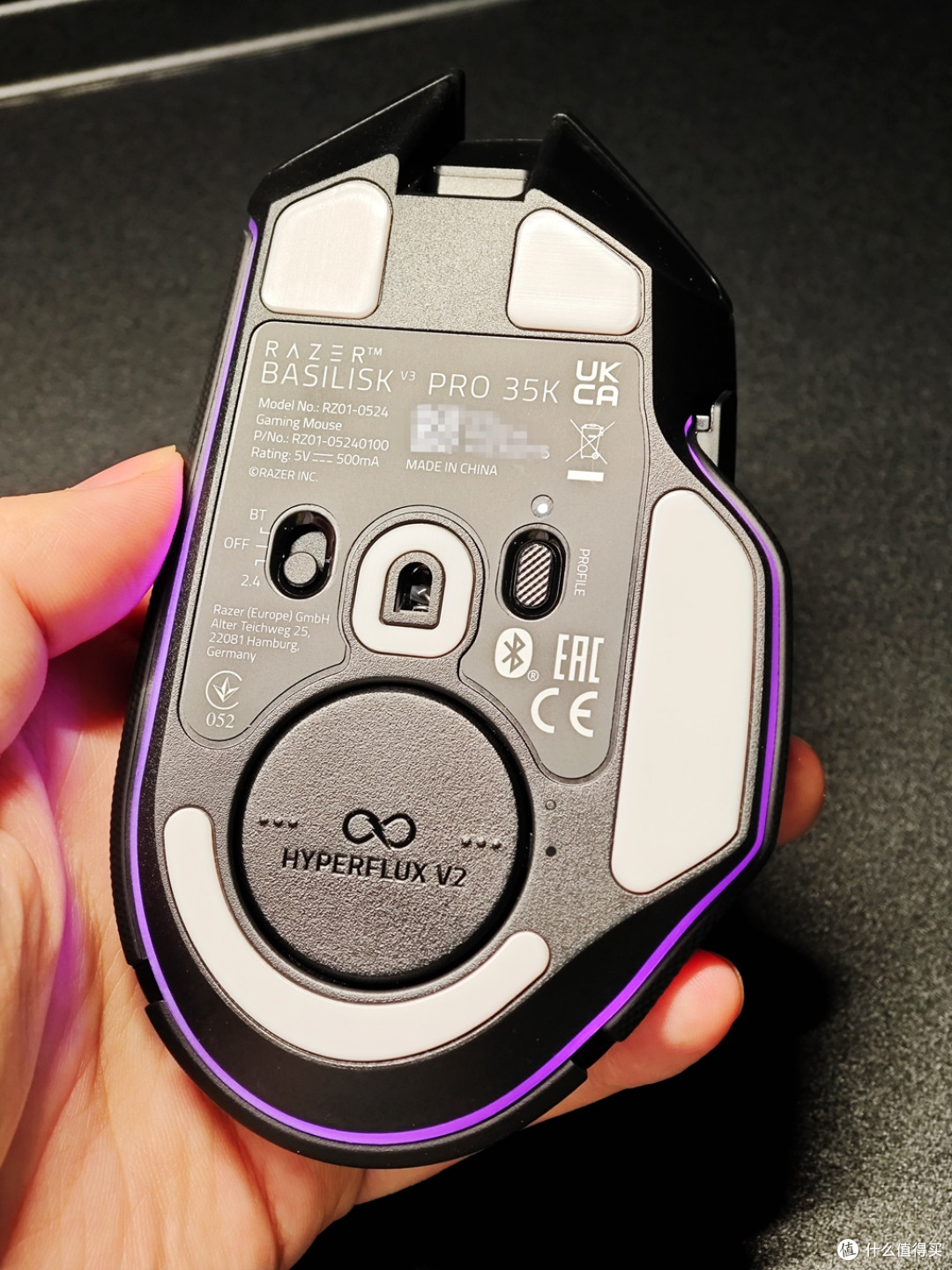 无线鼠标“无限”电量-雷蛇HyperFlux V2 无线充电套装首发评测_鼠标垫_什么值得买