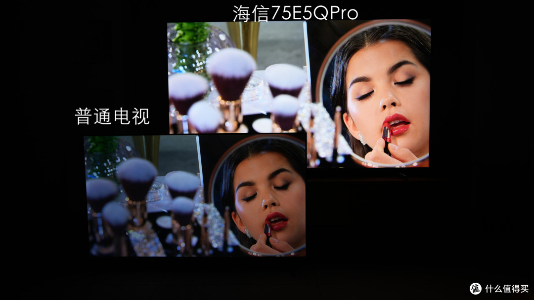 海信小墨E5Q Pro测评：低反墨晶屏+信芯Al画质芯片，新口碑王？_液晶电视_什么值得买