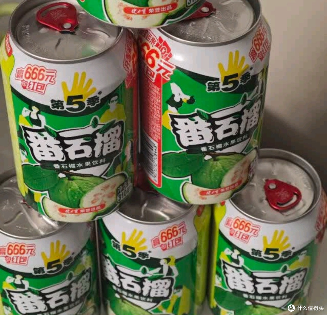 健力宝水果饮料番石榴汁芭乐口味罐装310ml*6罐 整箱 第5季系列_果汁饮料_什么值得买