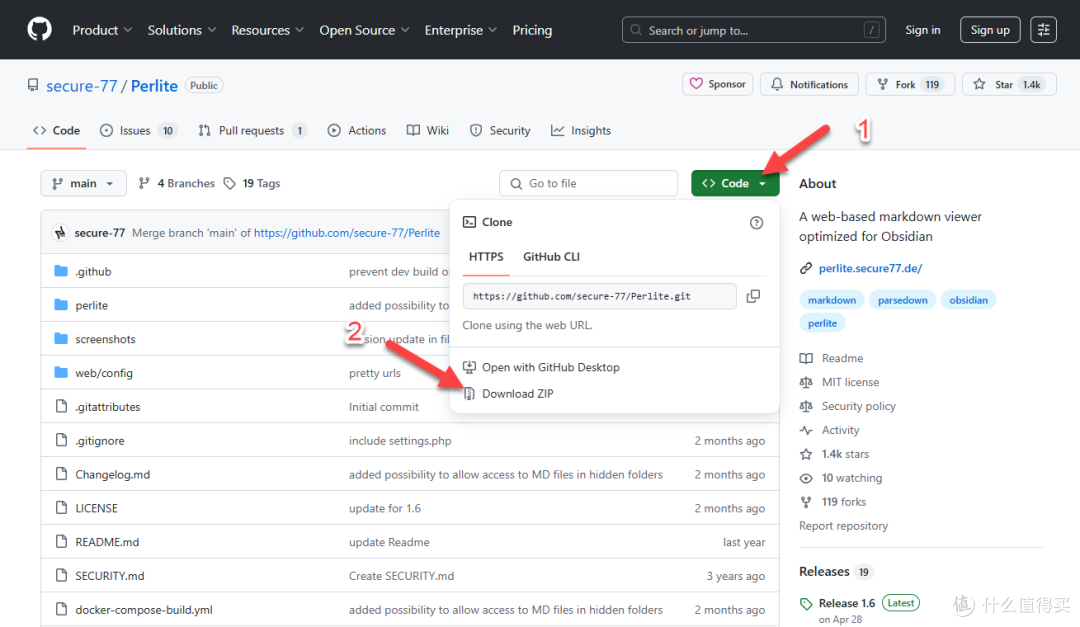 Obsidian笔记福音！在NAS搭建Perlite：开源Markdown笔记展示平台_网络存储_什么值得买
