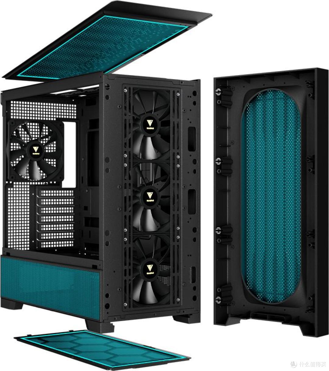 四颗预装140mm风扇确保良好散热，GAMDIAS推出ATHENA P3机箱_机箱_什么值得买