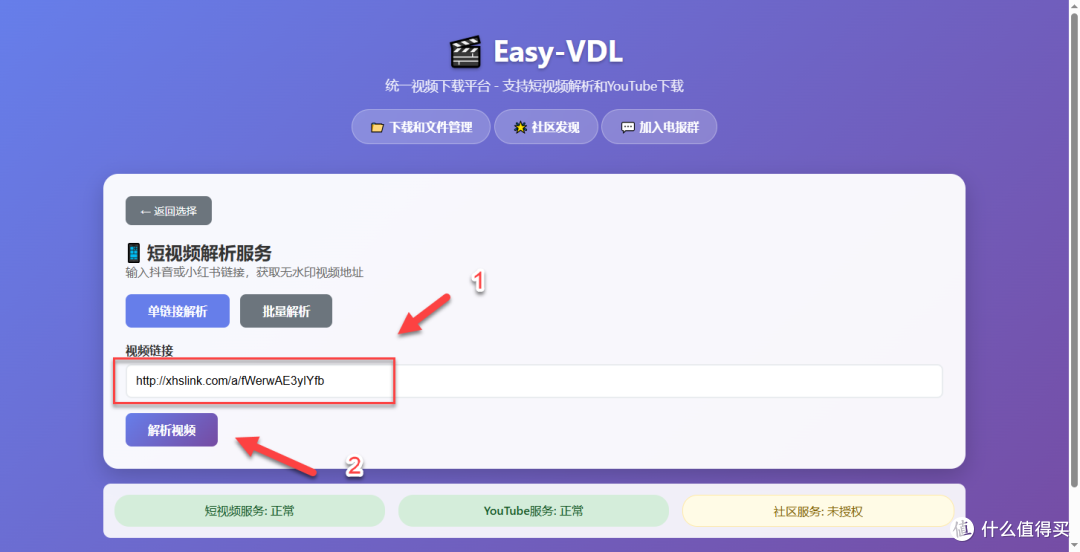 别怪我没提醒！NAS 一键部署 Easy-VDL 视频下载并刮削，太舒服了_服务软件_什么值得买