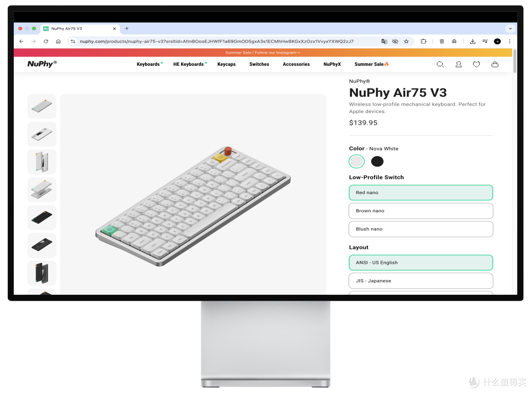 Air75 V3体验：NuPhy这次真有点不讲武德了，三代了依旧是巅峰！_无线键盘_什么值得买