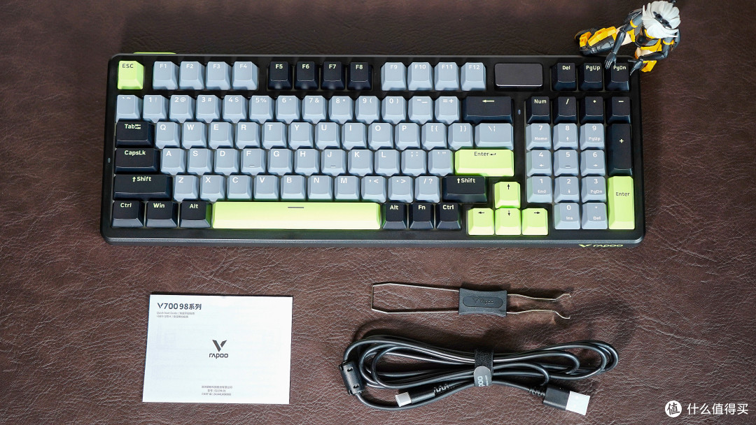 消费降级时代的性价比选择：雷柏V700 DIY-98机械键盘入手分享_无线键盘_什么值得买