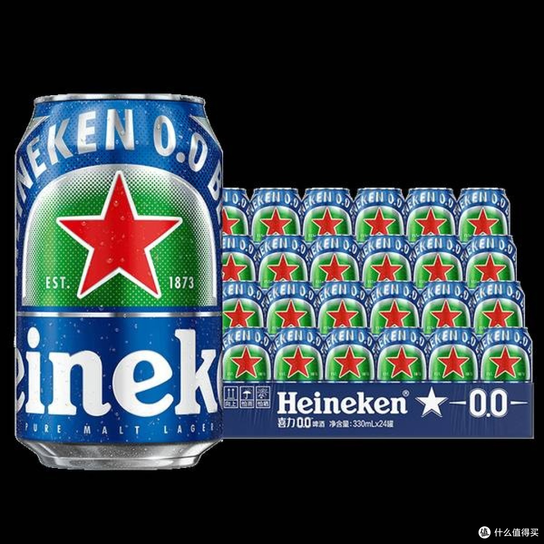 喜力0.0啤酒330ml*24听整箱装：原装进口的无醇新选择_啤酒_什么值得买