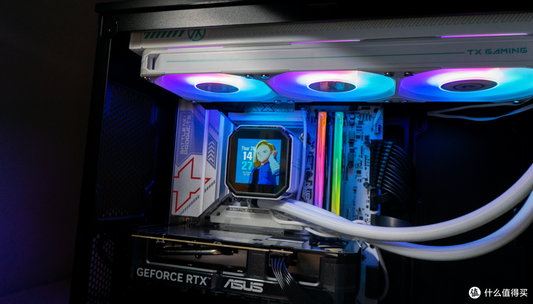 为主机注入灵魂，华硕天选3 360 ARGB LCD水冷散热器评测_CPU散热器_什么值得买