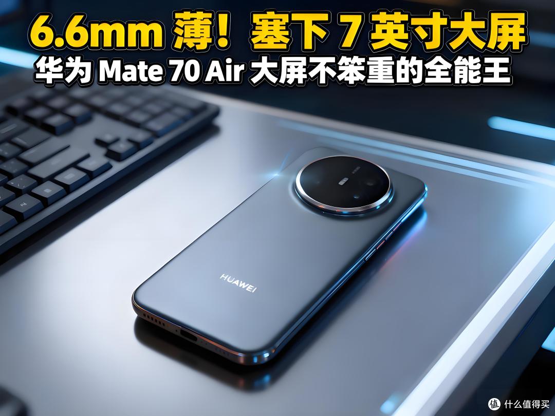 华为Mate70Air值得买吗？6.6mm薄+7寸大屏+长续航，全能旗舰实测_手机_什么值得买