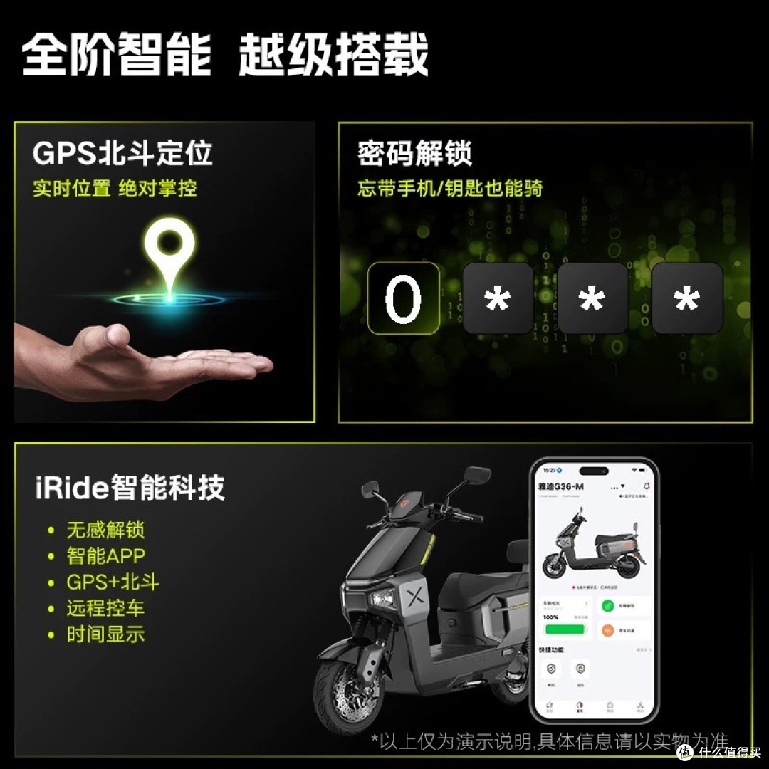 雅迪G36-M劲享版电动摩托车_电动车_什么值得买