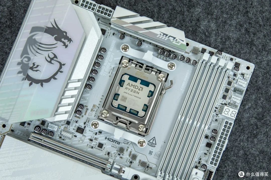 AMD9850X3D的好伙伴，微星MPG B850M EDGE TI MAX WIFI刀锋钛评测_主板_什么值得买